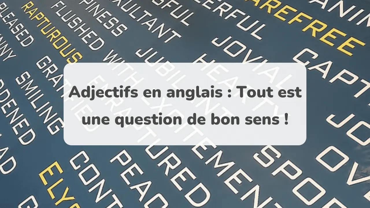 L’ordre des adjectifs en anglais | SkyMinds.Net